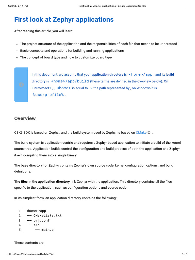 First Look at Zephyr Applications - Lingsi Document Center | PDF ...