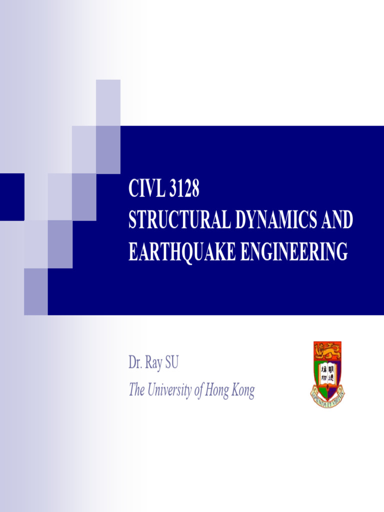 Earthquake Engineering: SDF Analysis | PDF | Earthquakes | Earthquake ...