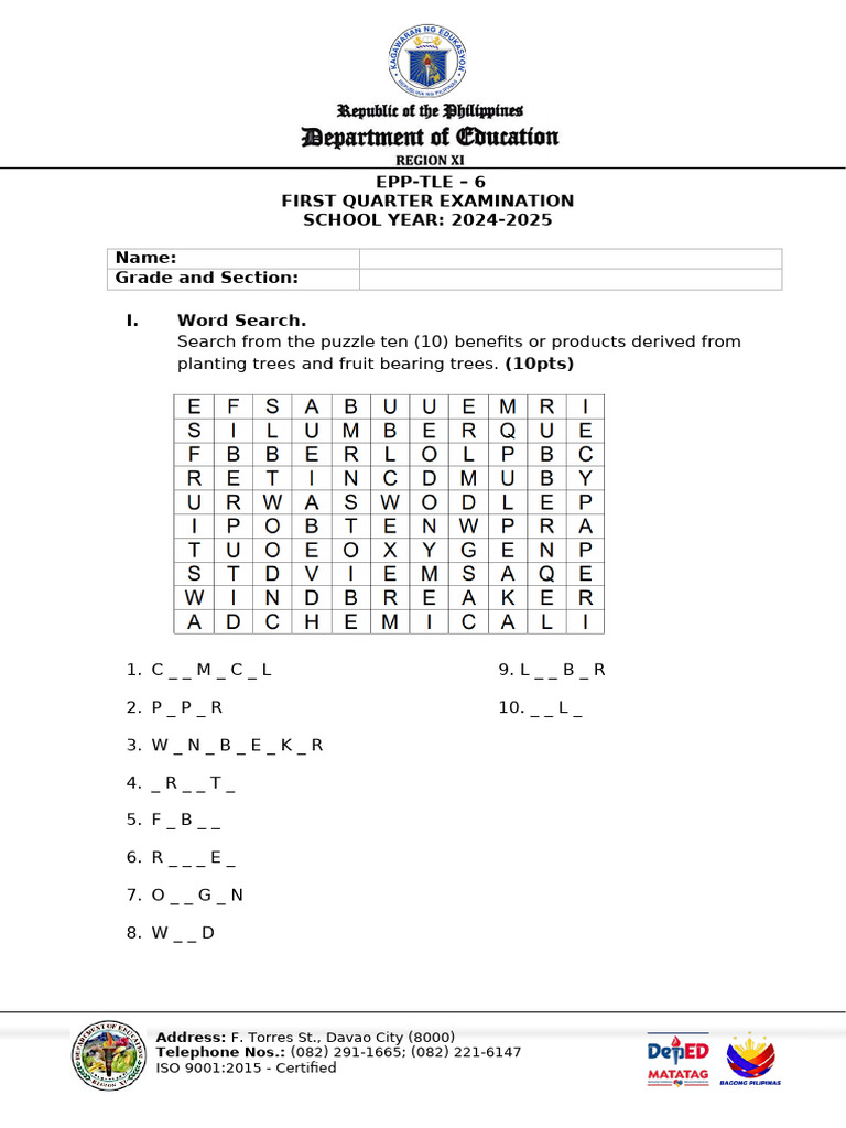 Q1 TLE Grade 6 | PDF