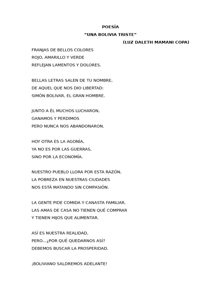 Poesía Luz Mamani | PDF