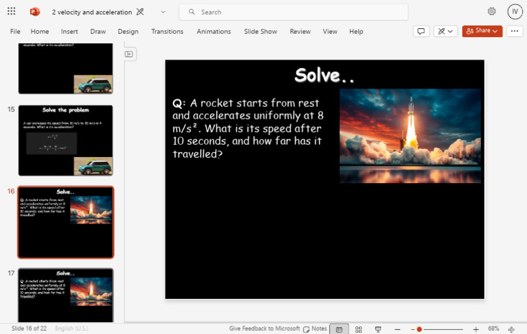 2 Velocity and Acceleration - PPT 2 | PDF