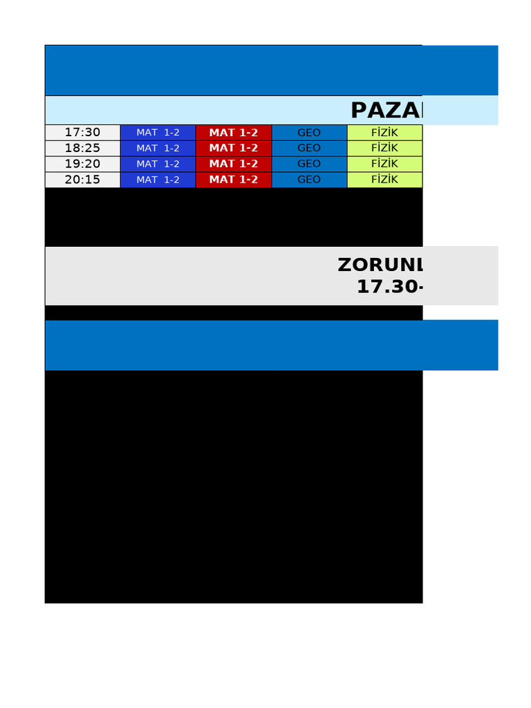Sinif Programi 25-26 | PDF