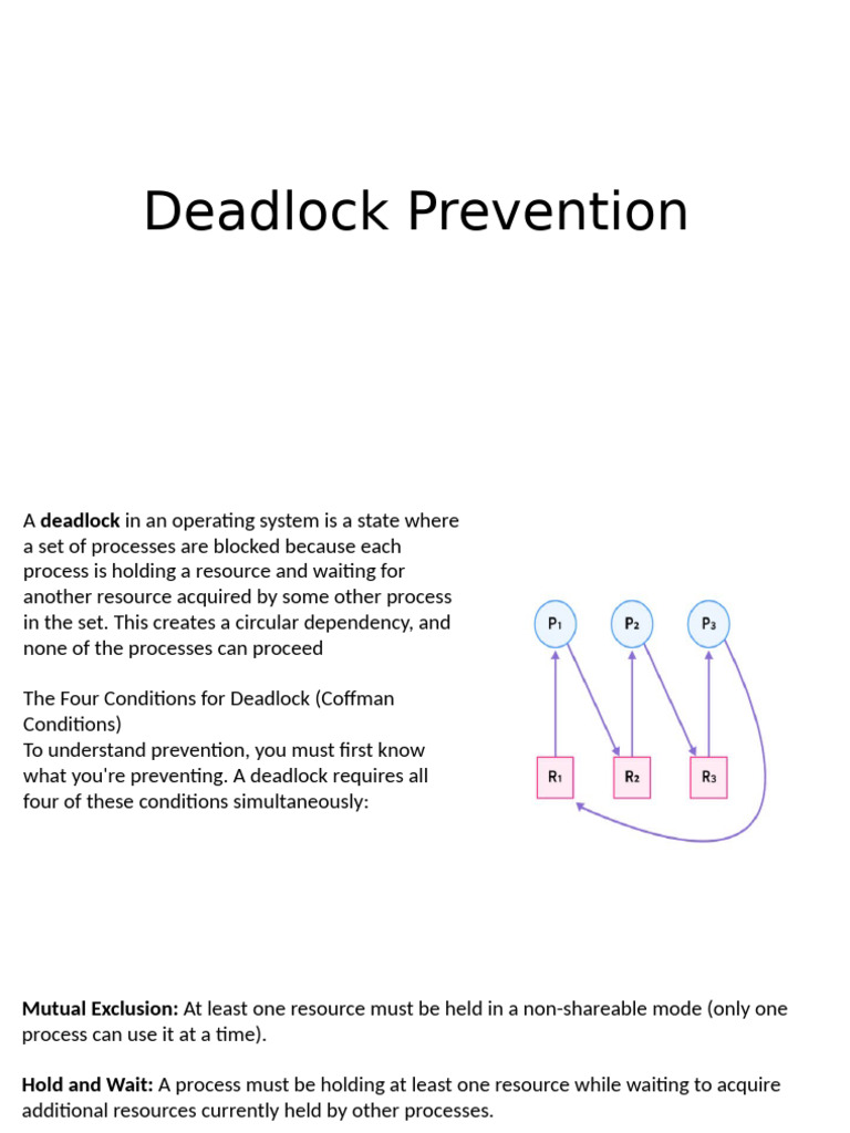 Deadlock Prevention | PDF | Concurrency (Computer Science) | Computing