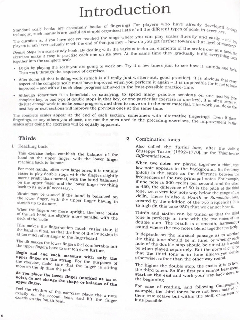 Double Stops Explicación | PDF
