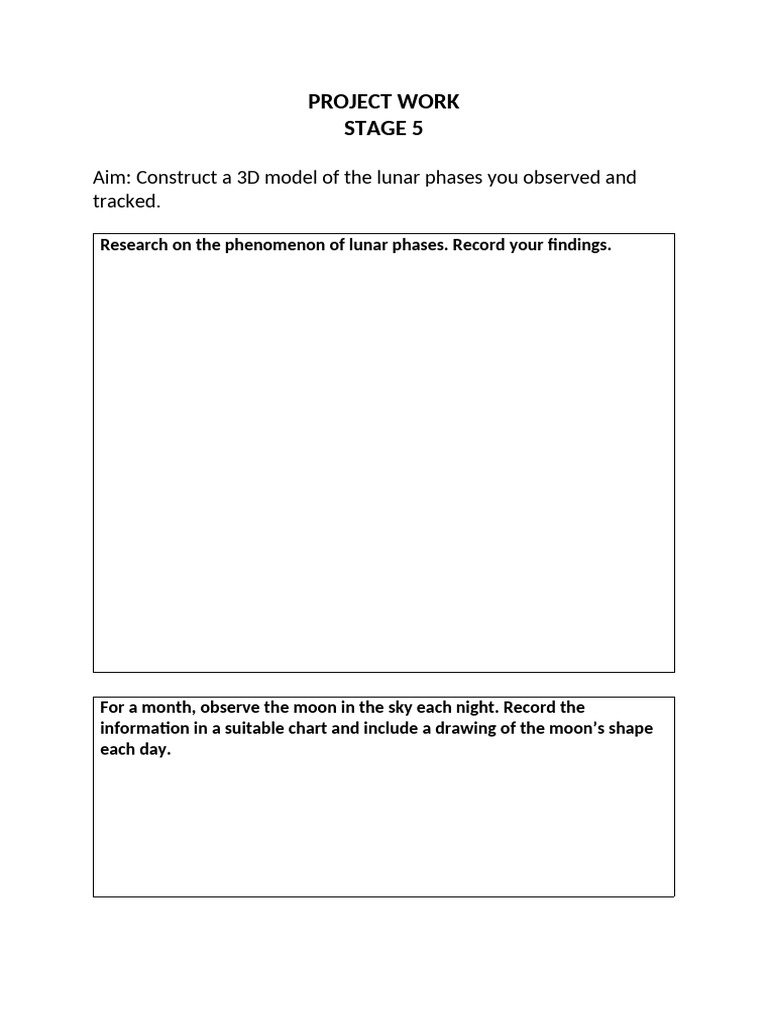 190916 TOP Science Grade 5 Project Work 4 | PDF