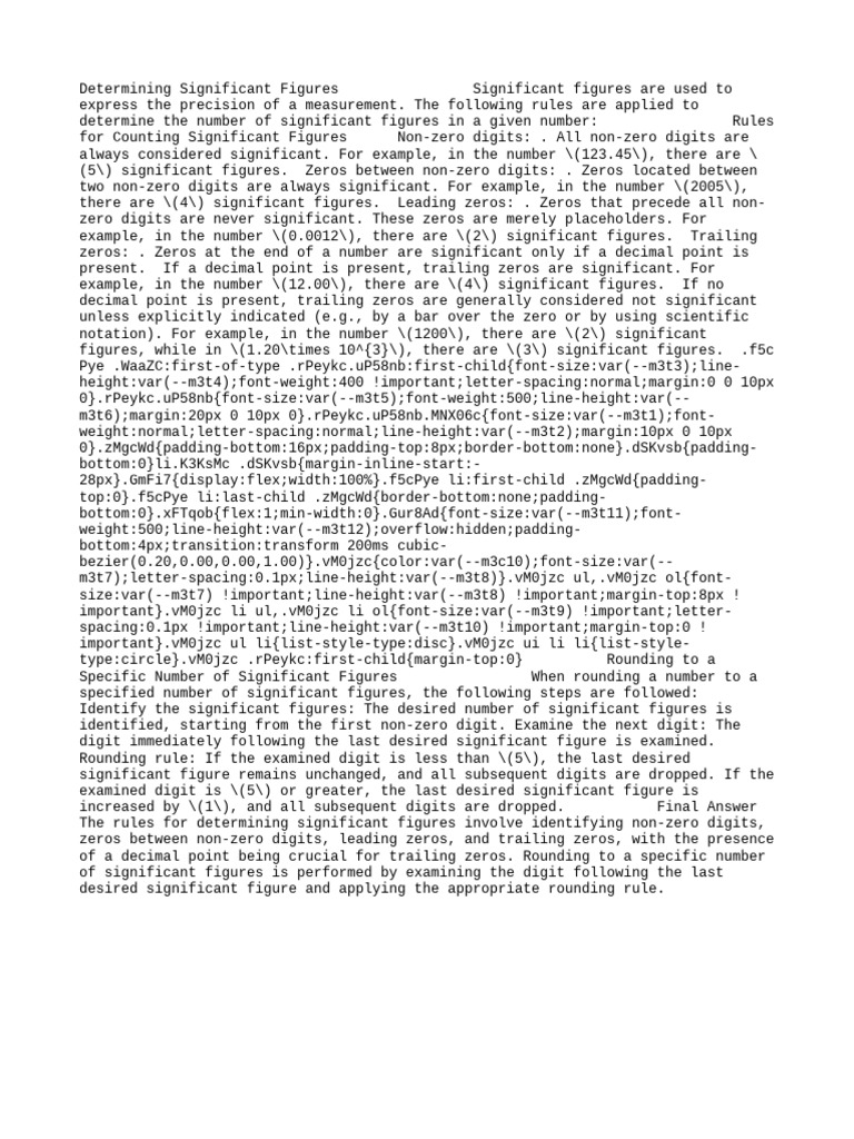 Document 2 | PDF | Significant Figures | Numbers