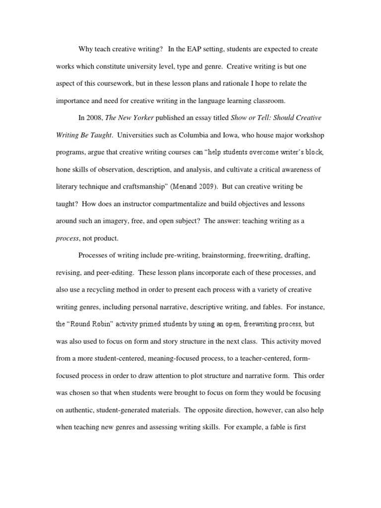 Lesson Plan Rationale | PDF | Creative Writing | Reading Comprehension Lesson Plan Rationale | PDF | Creative Writing | Reading Comprehension