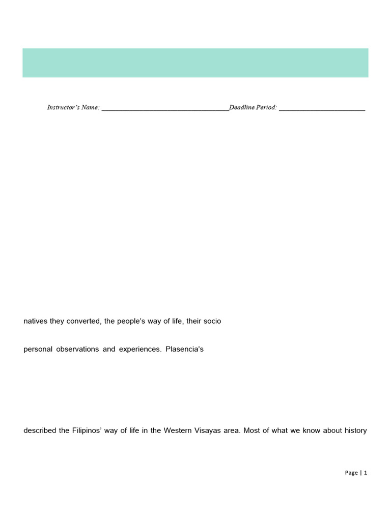 RIPH Lesson 2 RR2 Customs of The Tagalog | PDF