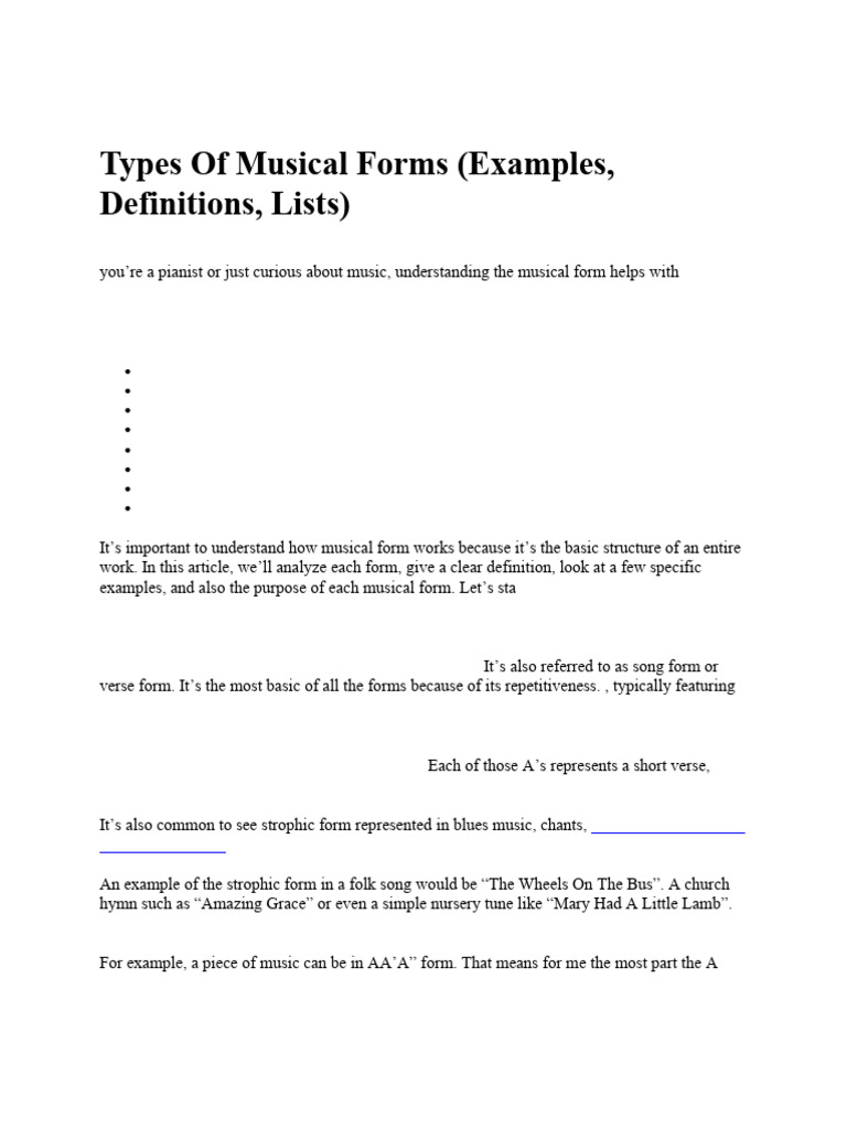 Understanding Musical Forms Explained | PDF | Musical Forms | Music Theory