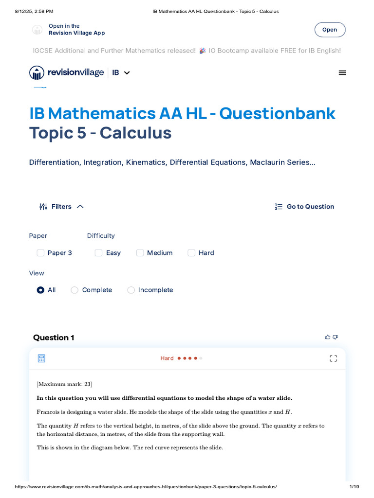 Calculus Paper 3 WS | PDF | Power Series | Equations