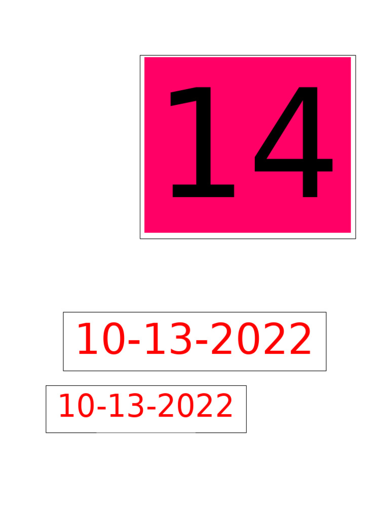 Chair Numbers | PDF