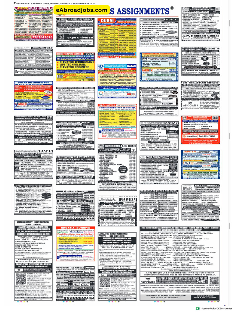 Assignment Abroad Times Today PDF 6 Sep 2025 | PDF
