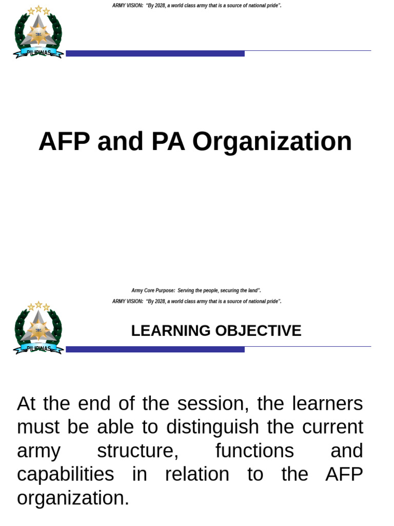 AFP and PA ORGANIZATION 3 | PDF | Defence Ministries | Government