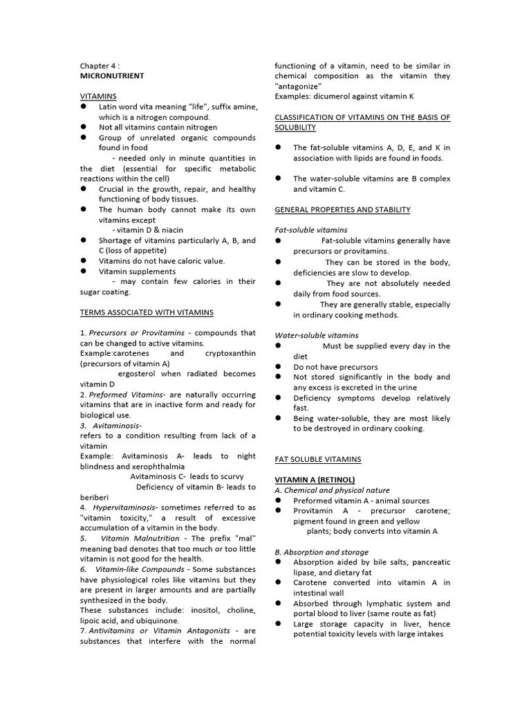 Essential Vitamins and Their Functions | PDF | Vitamin | Vitamin A