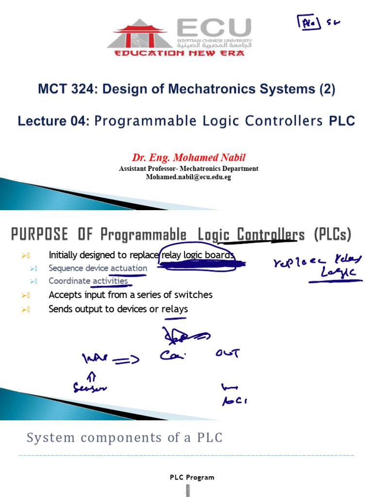 Lecture 04 - PLC | PDF | Programmable Logic Controller | Computer Architecture