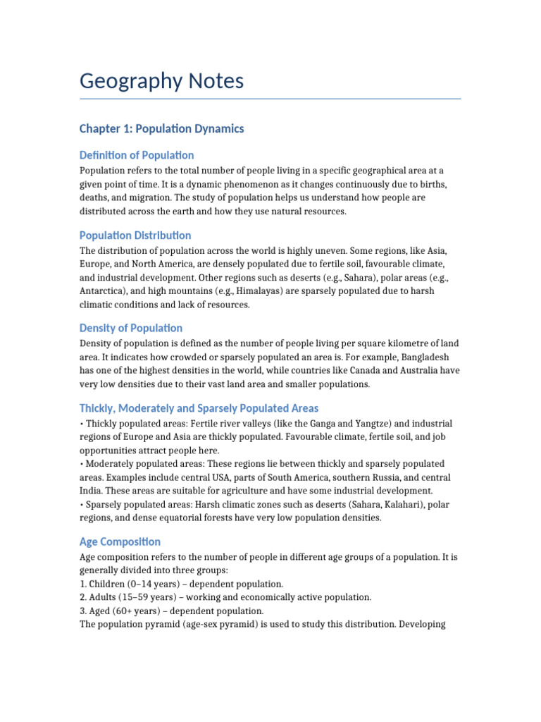 Population Dynamics and Migration Insights | PDF | Human Capital Flight ...