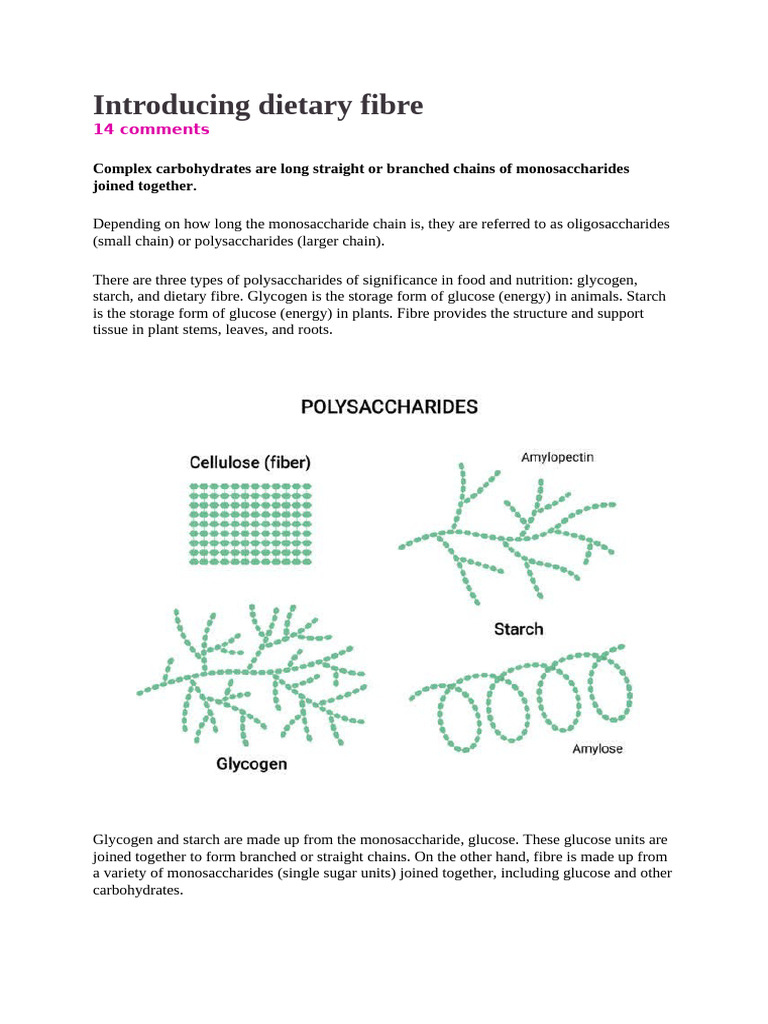 Introducing Dietary Fibre | PDF | Dietary Fiber | Diet & Nutrition