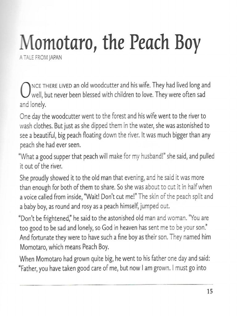 Momotaro The Peach Boy | PDF