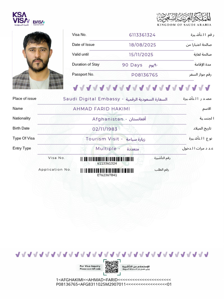 Saudi Visa PDF | PDF