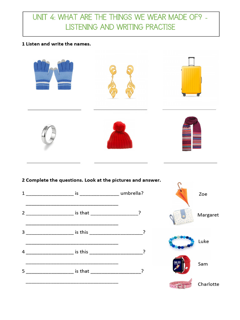 UNIT 4 Kids Can 4 Revision | PDF