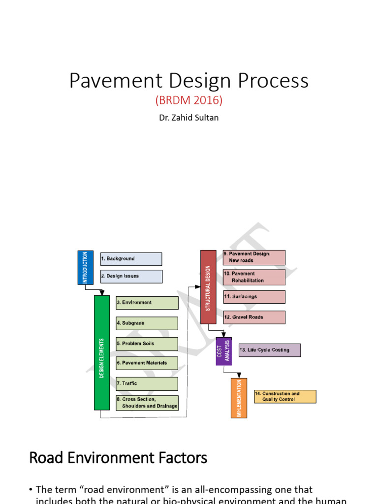 Pavement Design Process Overview | PDF | Road | Road Surface