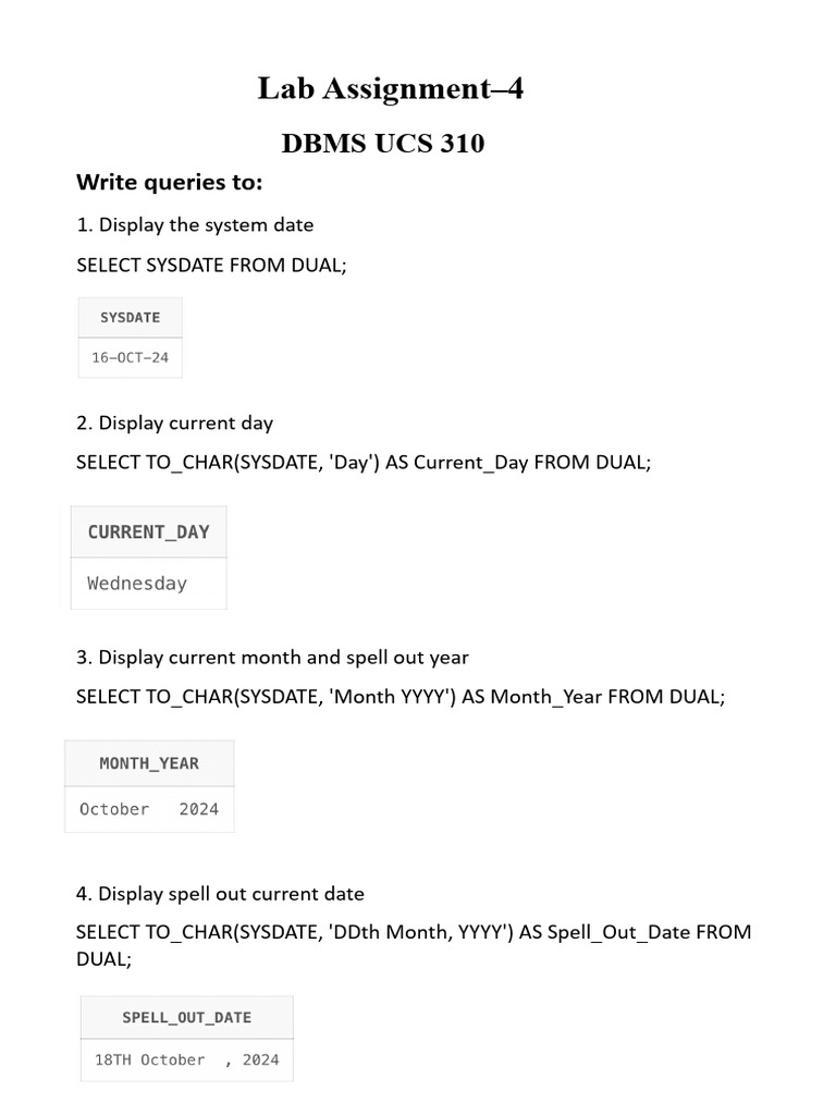 4th DBMS Lab Assignment | PDF | Chess | Chess Theory