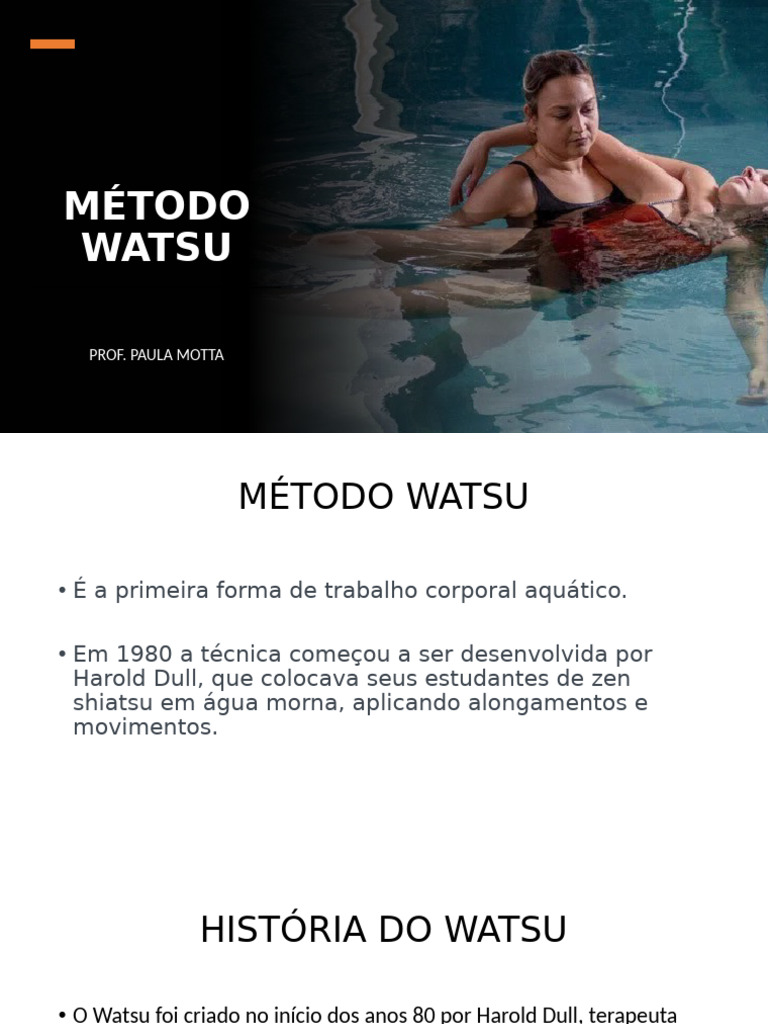 MÉTODO WATSU | PDF | Massagem