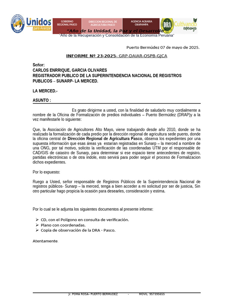 Alto Mayo - Sunarp | PDF
