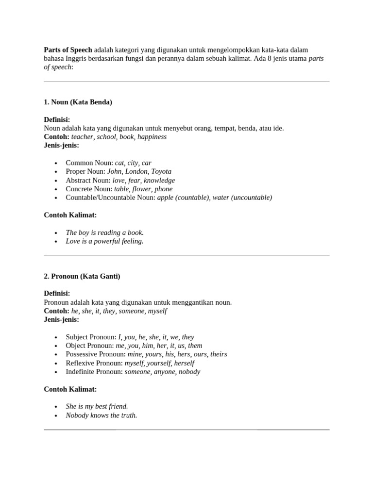 Part of Speech | PDF