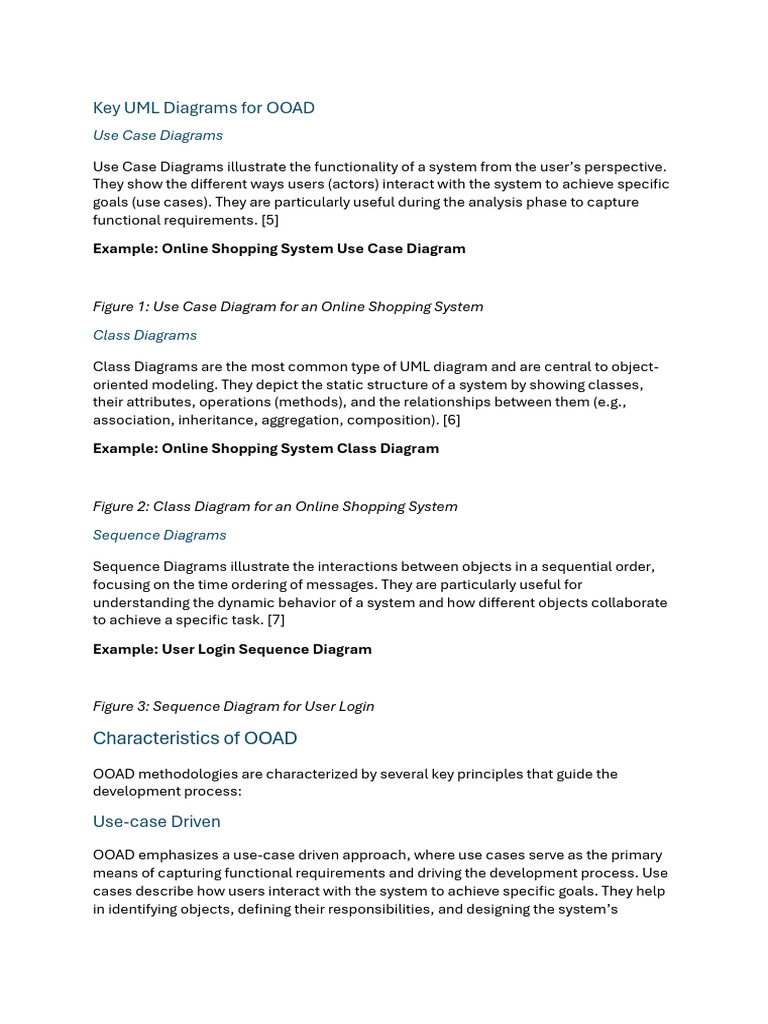Key UML Diagrams For OOAD | PDF | Use Case | System