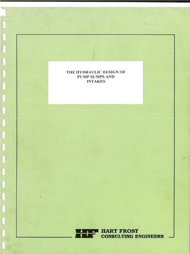 The Hydraulic Design of Pump Sumps and Intakes | PDF