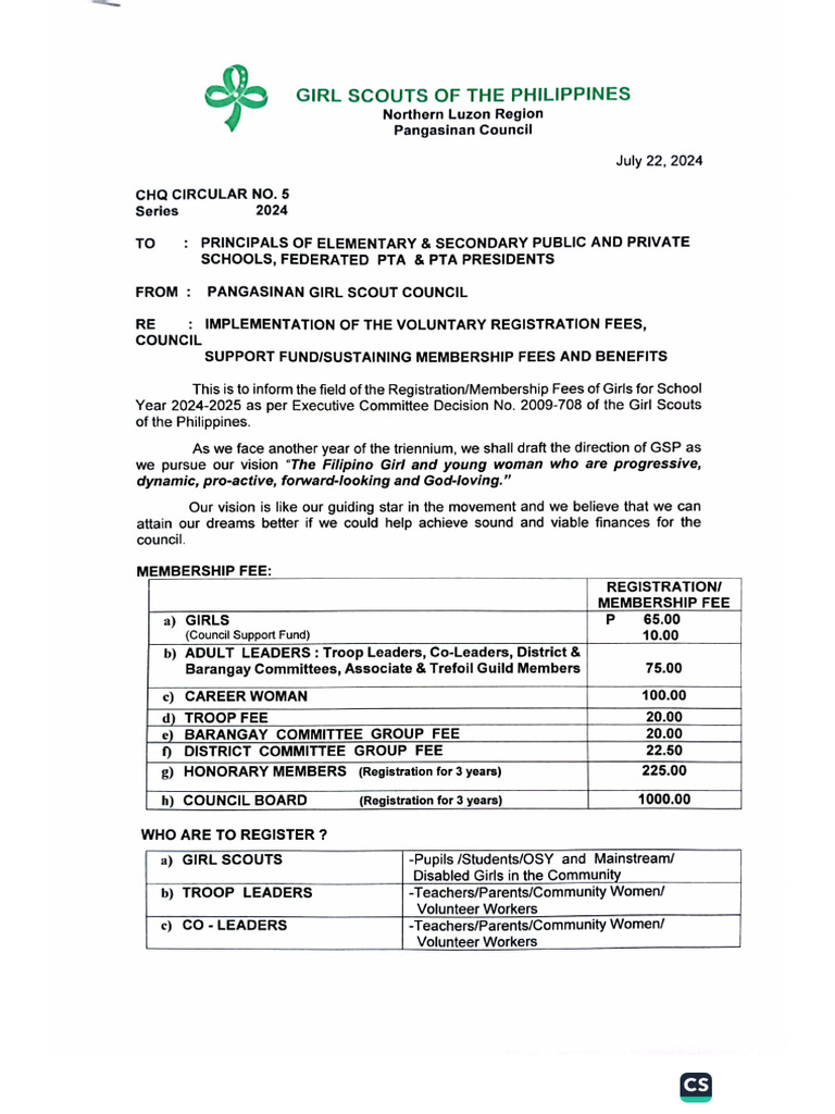 CHQ Circular No. 5 (Ac) | PDF