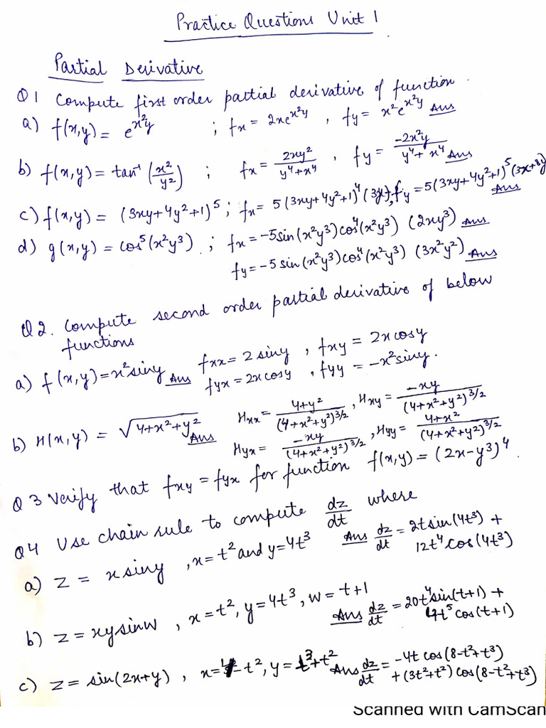 Practice Question Unit-1 | PDF