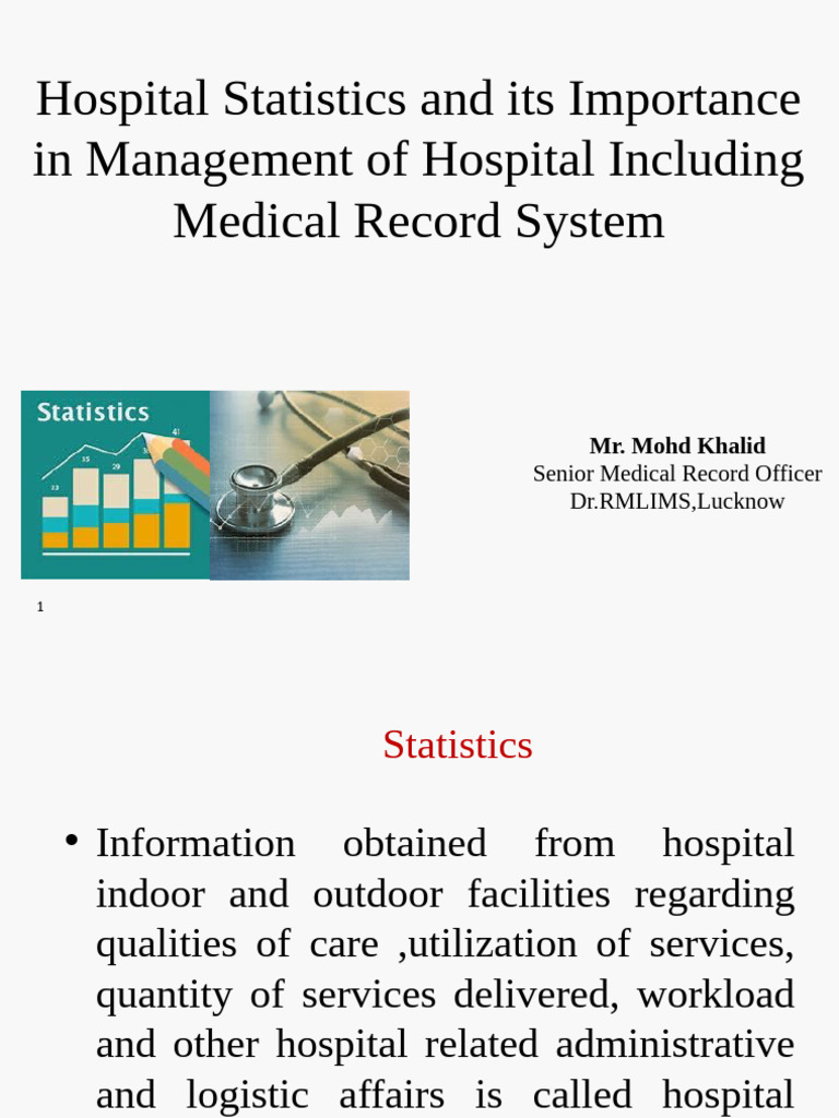 Hospital Statistics for Management Insights | PDF | Patient | Hospital