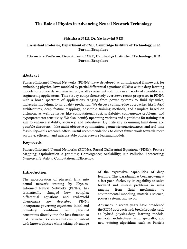 Advances in Physics-Informed Neural Networks | PDF | Partial ...