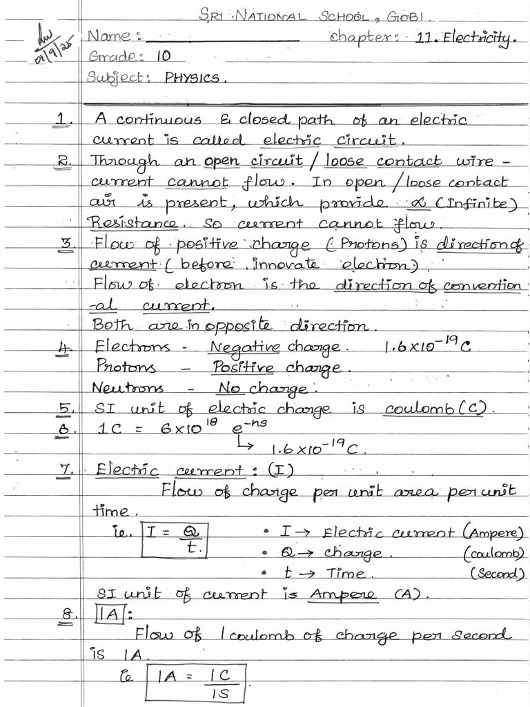 10th Physics Ln 11 Study Material | PDF