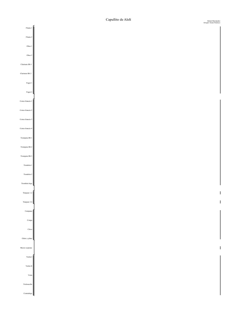 CAPULLITO DE ALHELÍ - Full Score | PDF