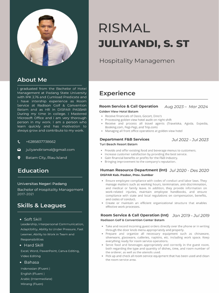 CV Rismal Juliandi Baru-1-5 | PDF