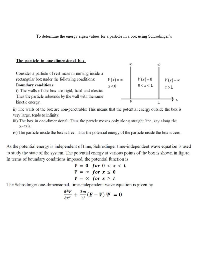 Energy Eigen Values Scilab Prog1 | PDF