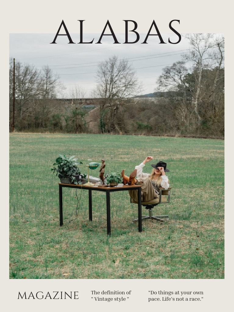 Alabas Vintage Theme Magazine | PDF | Graphics | Page Layout