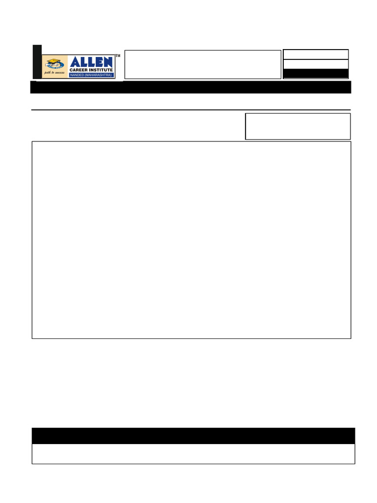 Test No. 06 PCB Lps Leader 2026 Dt. 17-08-2025 | PDF | Chemistry ...