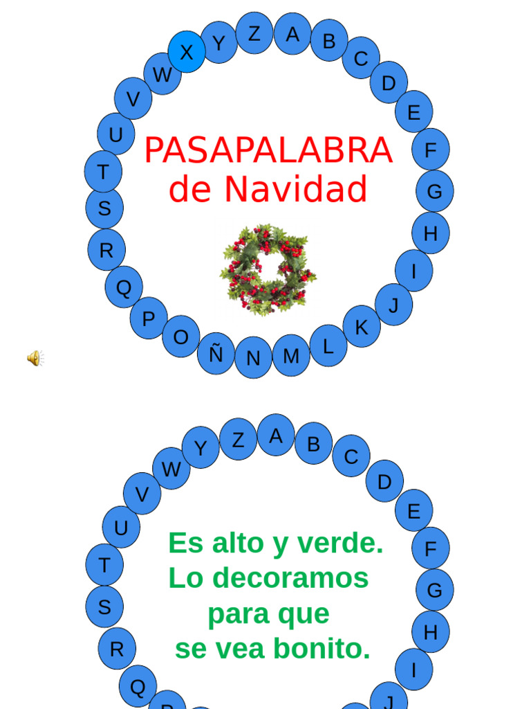 Pasapalabra Navideño: Adivinanzas Festivas | PDF | Navidad ...