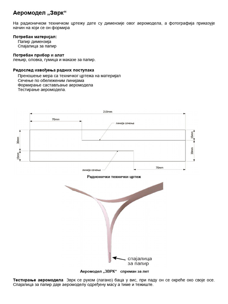 Aeromodel ZVRK | PDF