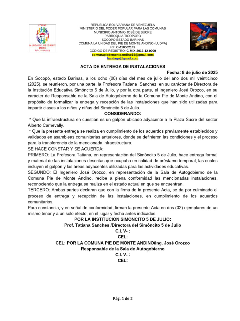 Oficio 002 Acta Jul 2025 | PDF