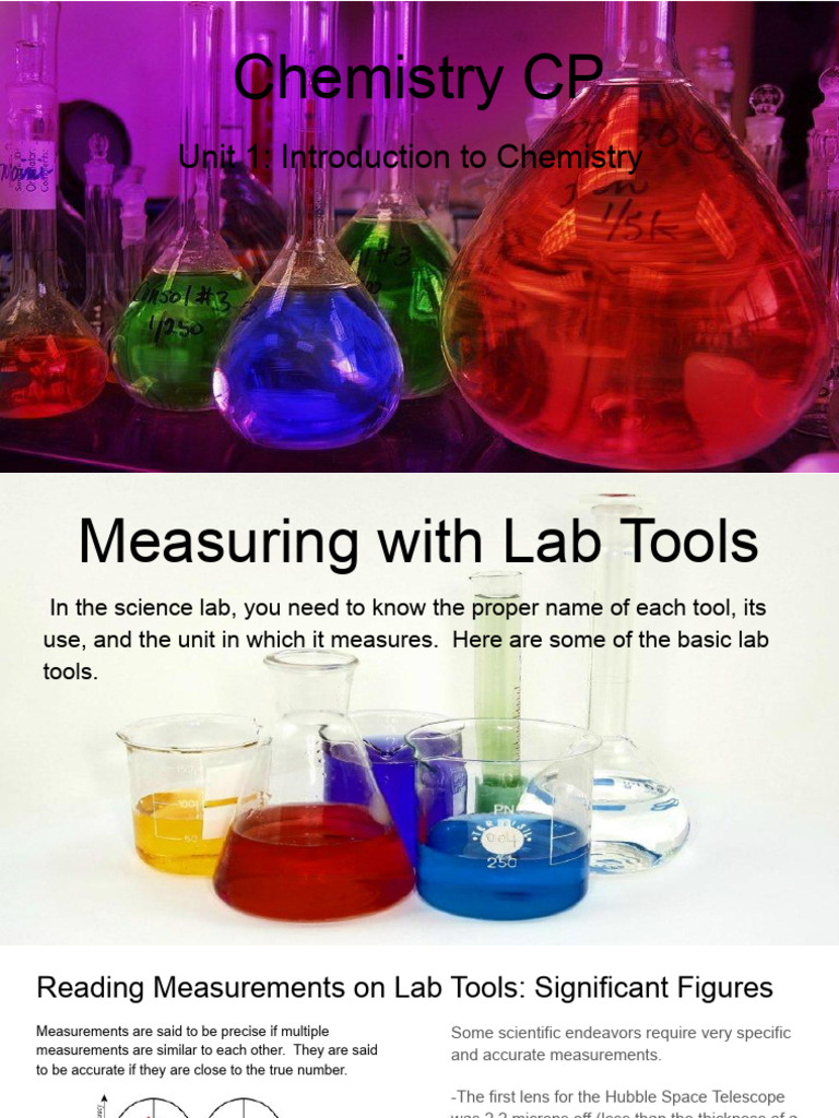 Chemistry Lab Tools and Measurements Guide | PDF | Significant Figures ...