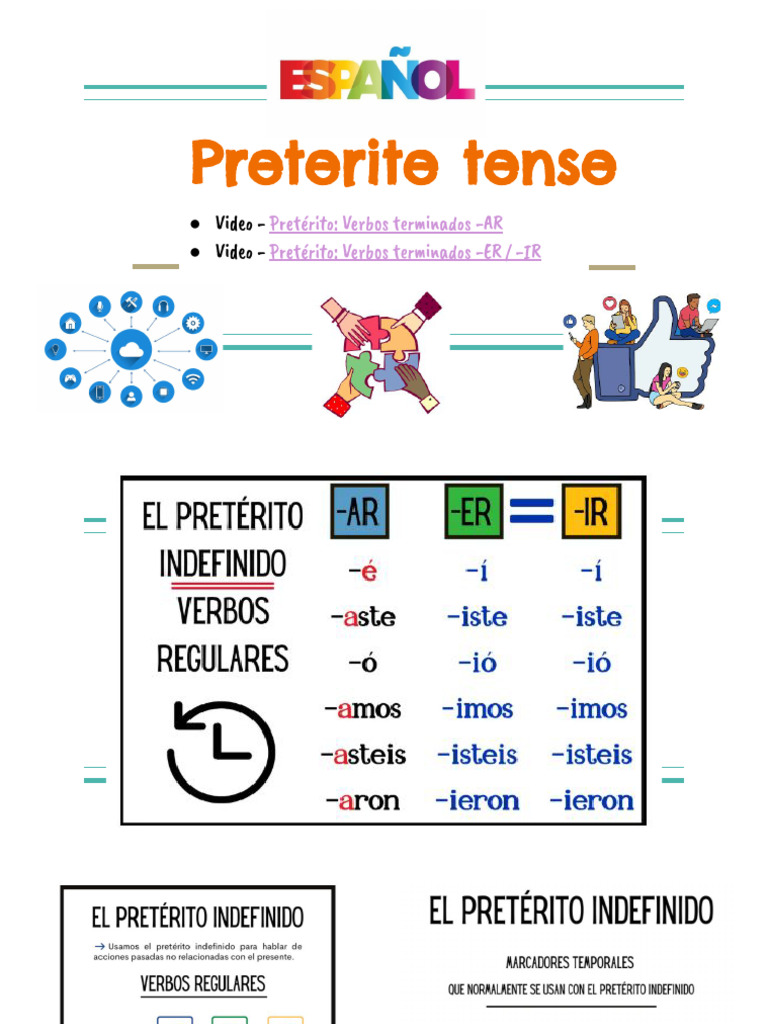 Verbos en Pretérito: Guía Completa | PDF | Gramática | Unidades Semánticas