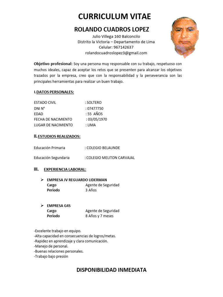 Curriculum Vitae 2025 | PDF
