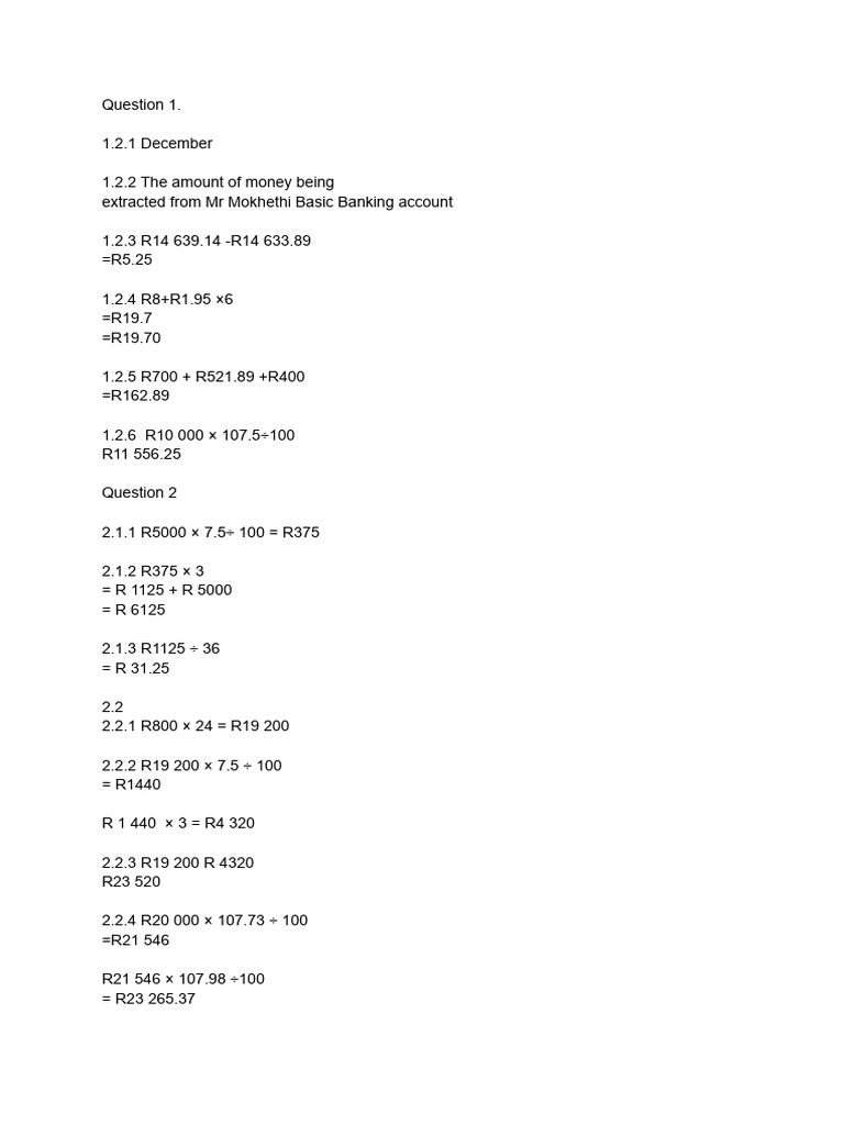 Math Lit Assignment - Jdp's | PDF