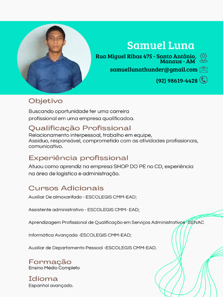 Currículo Samuel Luna - 20250801 - 153255 - 0000 | PDF