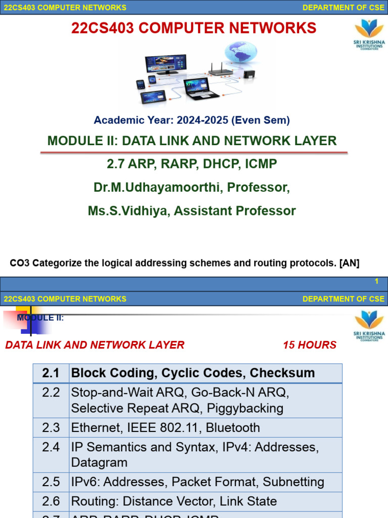 2.7 Arp - Rarp - DHCP - Icmp | PDF | Internet Protocols | Computer Network